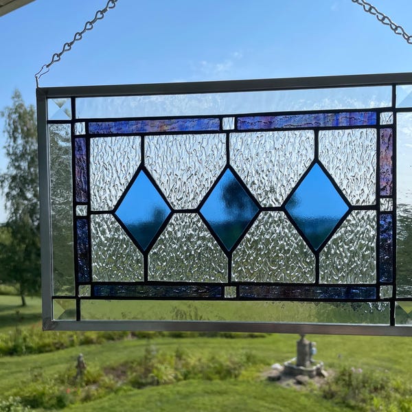 Stain Glass Panel Window - Etsy
