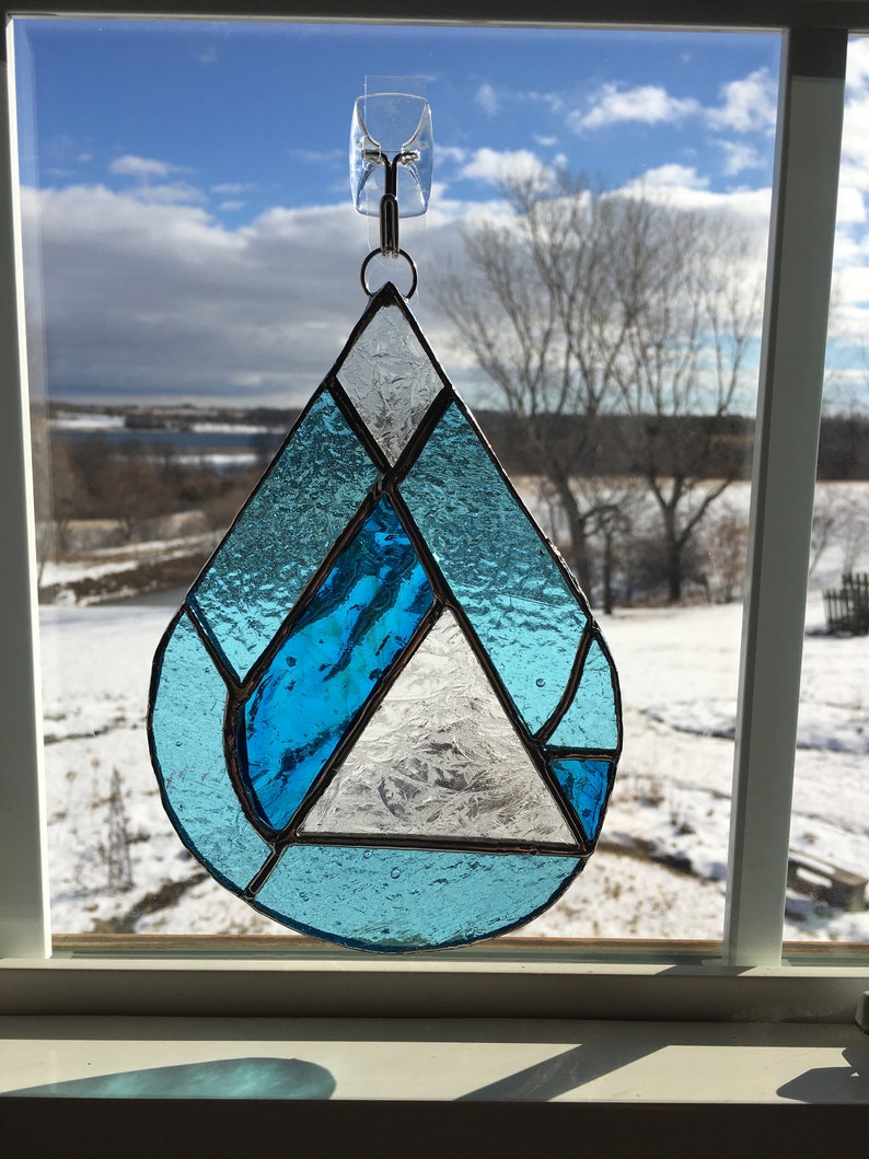 Stained Glass Raindrop Waterdrop Teardrop 7 X - Etsy