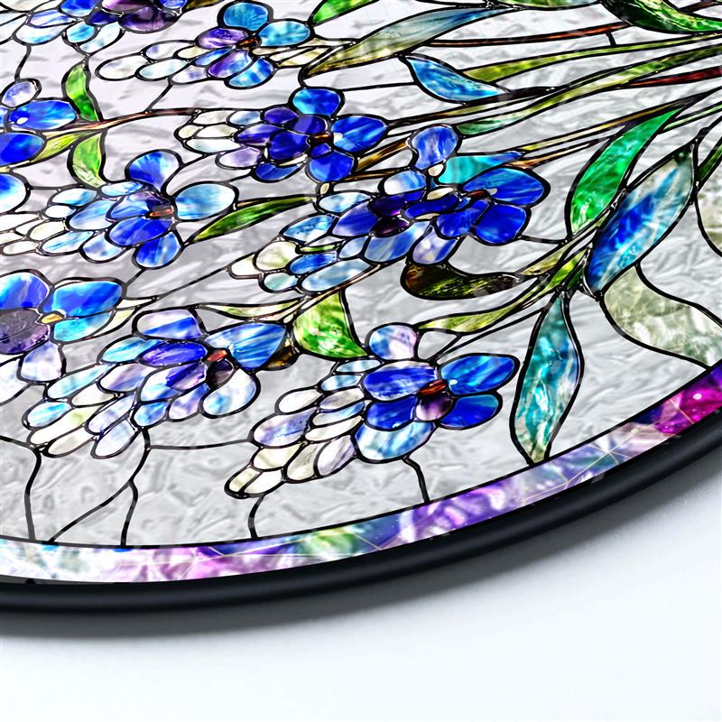 Texas Bluebonnet Suncatcher, Stained Glass Window Hanging Suncatcher ...