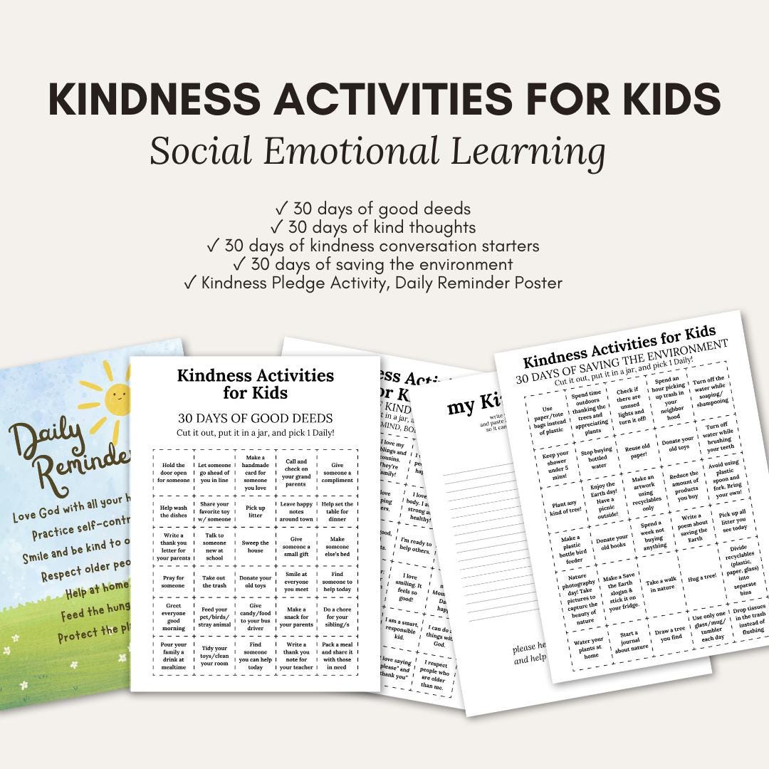 Kindness Activities for Kids | Social Emotional Learning ...