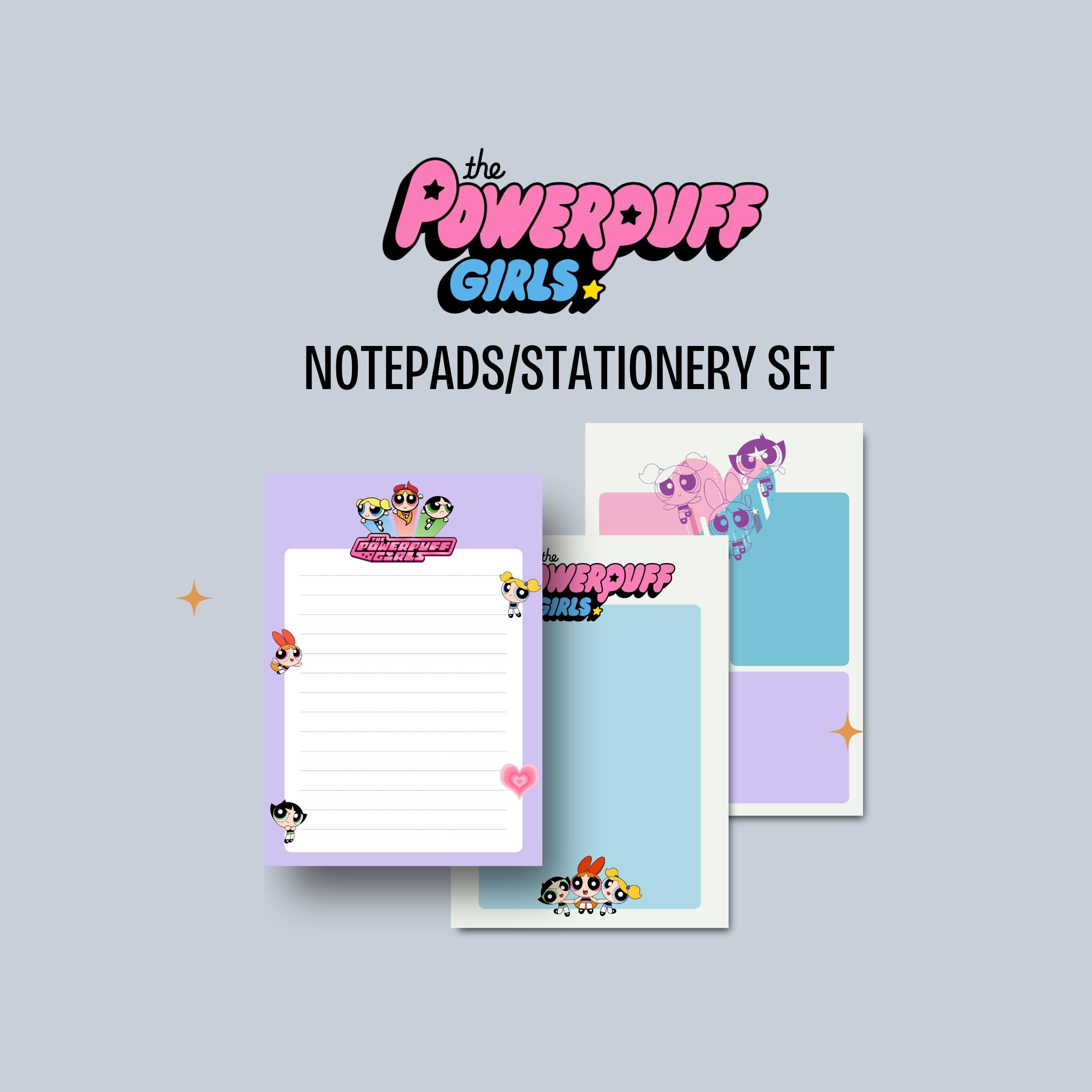 Powerpuff Girls Stationery Printable Notepad Letter Writing Instant ...