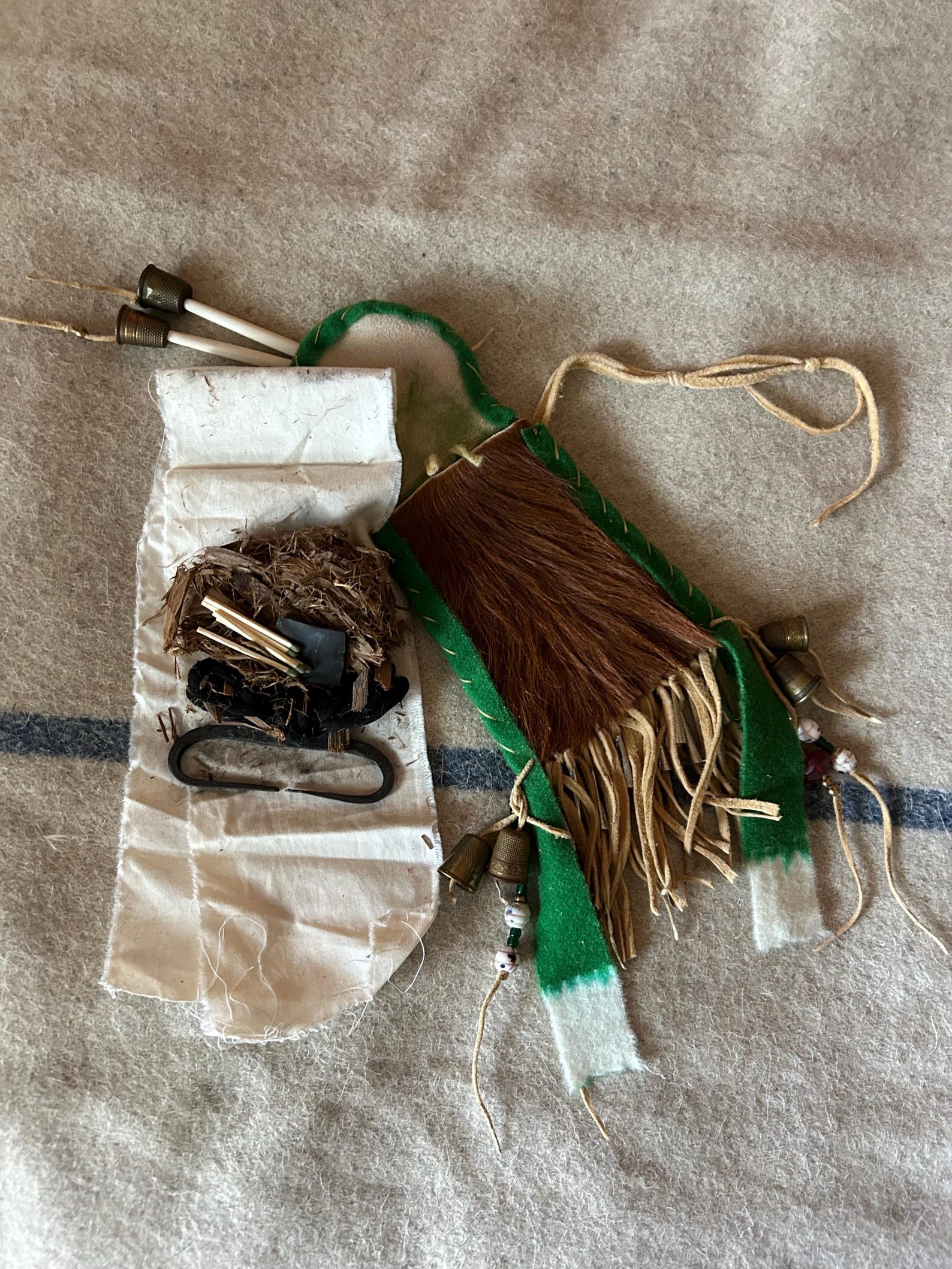 Comanche Longhorn Hide Strike-a-lite Kit - Etsy