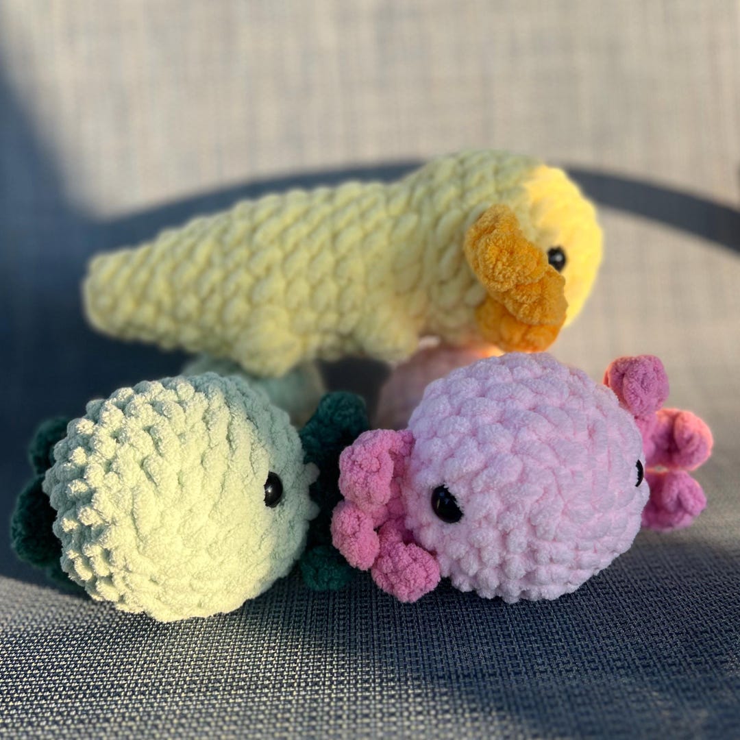 Crochet Axolotls Amigurumi/plushie/toy - Etsy