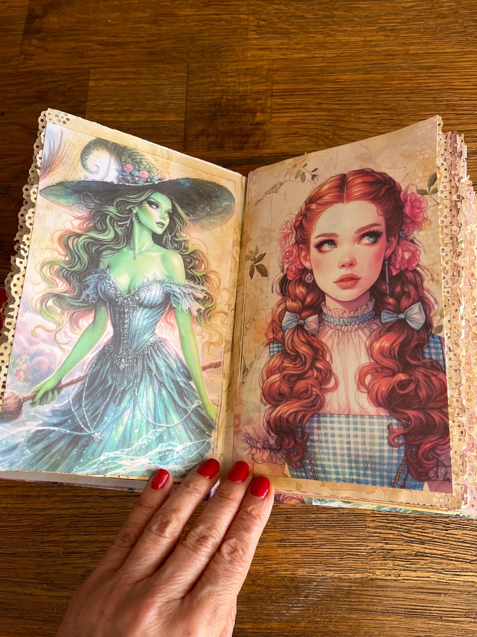 The Wizard of Oz Printed Handmade Wizard of Oz Junk Journal , Vintage ...