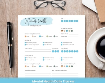 Daily Mental Health Log - Etsy