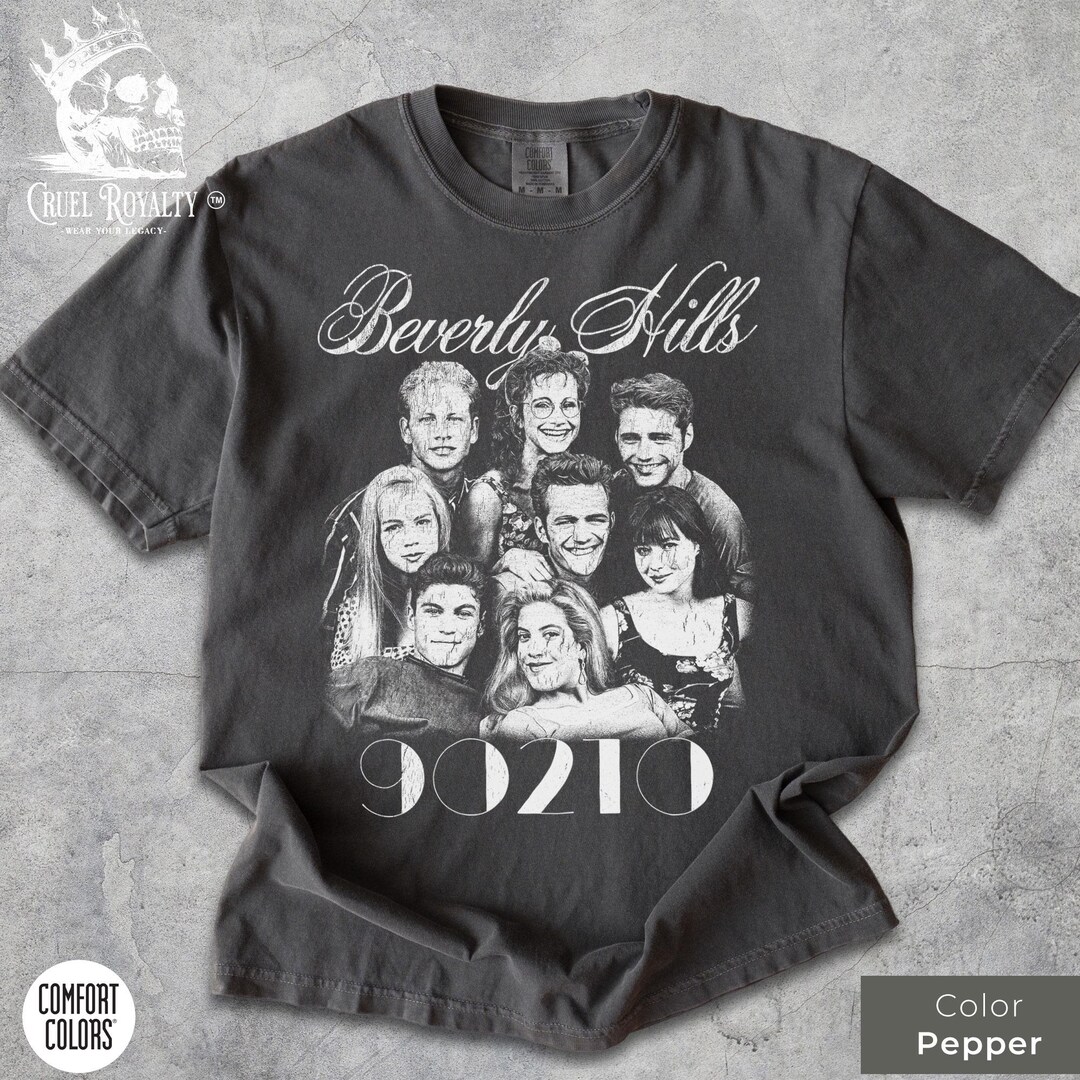 Beverly Hills 90210 Shirt, Vintage 90s TV Series Tee, Distressed Teen ...
