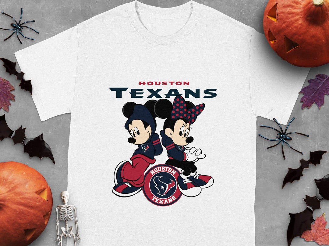 Houston Texans Passende Paare Outfits Mickey Und Minnie Mouse T-shirts ...