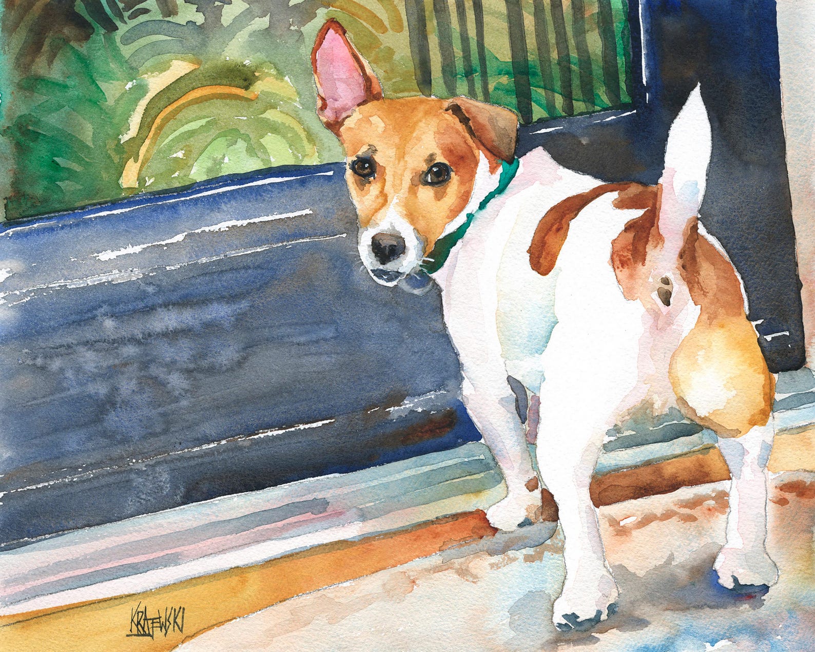 Jack Russell High Resolution Terrier Print of Original Fine Art ...