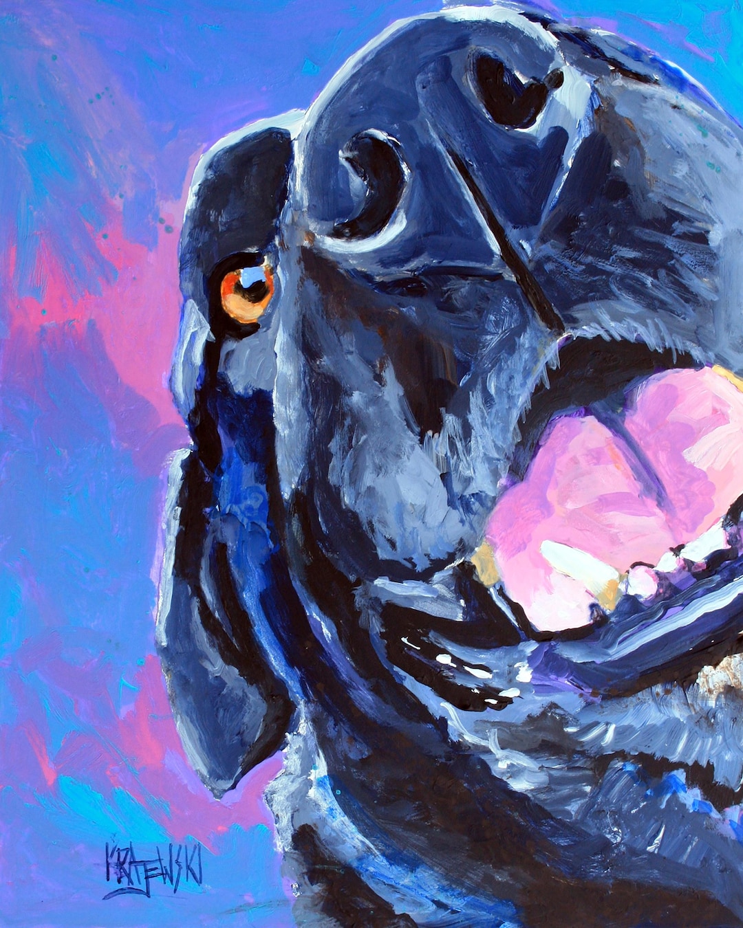 Labrador Retriever High Resolution Print of Original Fine Art ...