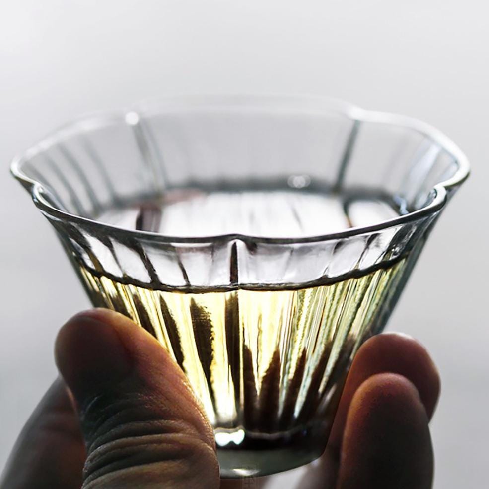 Glass Cup Set of Two - Floral - Etsy