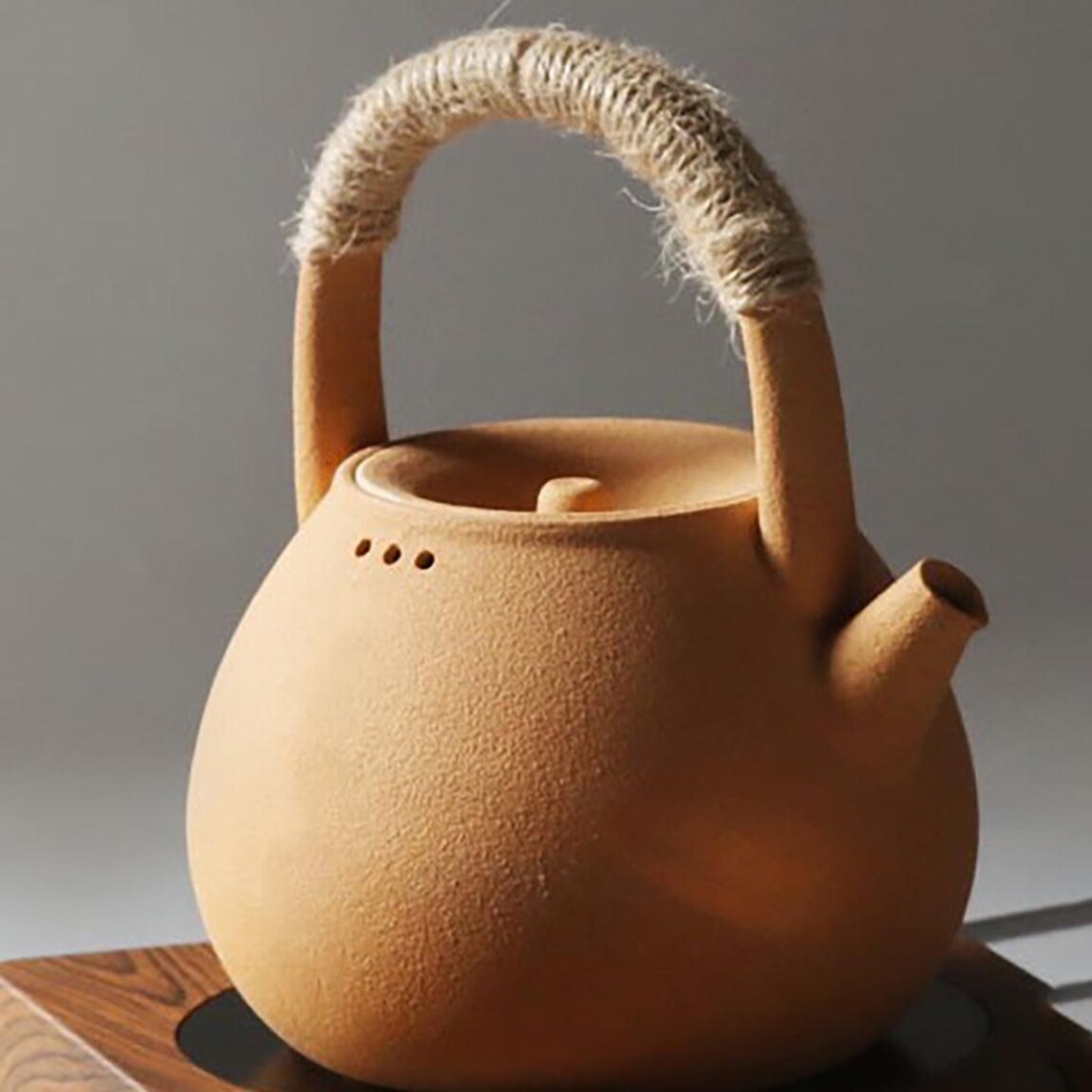 Ceramic Teapot Rope Series, Handmade Ceramic Tea Maker, Teapot Handle ...