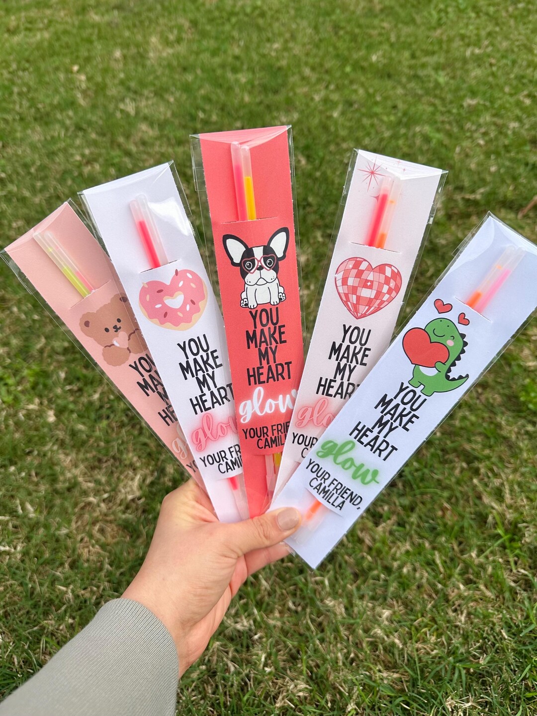 Valentines Glow Stick Bracelets Party Favor (PACK OF 21)—class ...