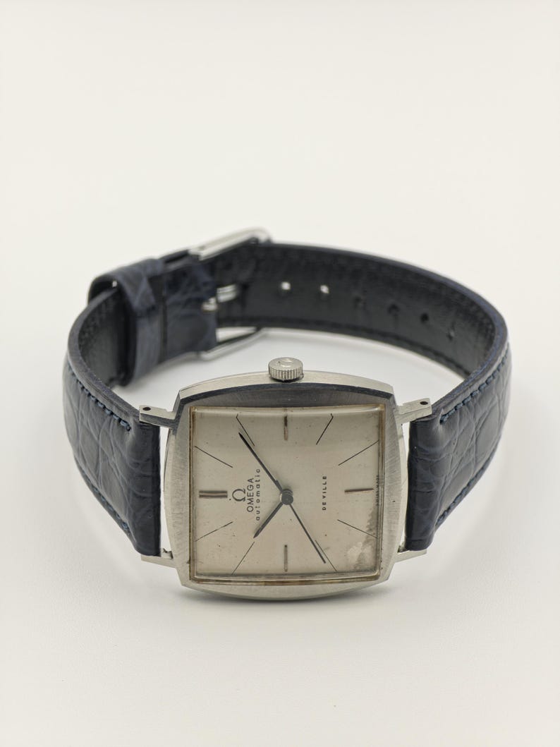 Vintage Omega De Ville Automatic | 1960s Square Stainless Steel Dress ...