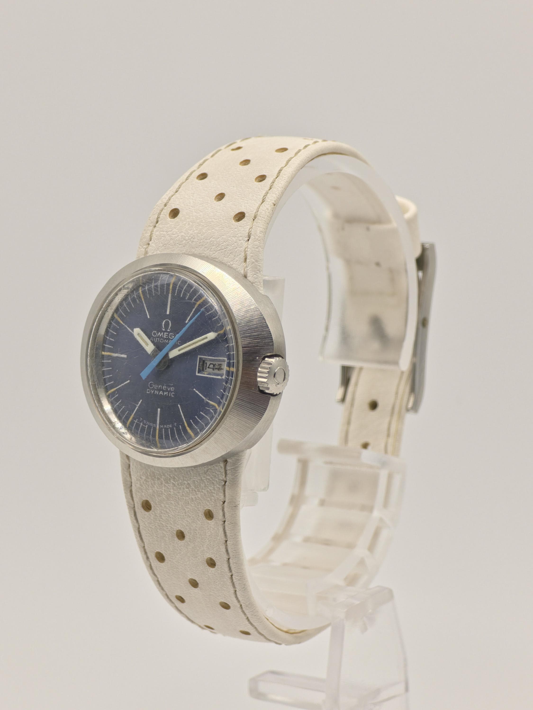 Omega Genève Dynamic 1970s Blue Dial Automatic Swiss Vintage Watch - Etsy