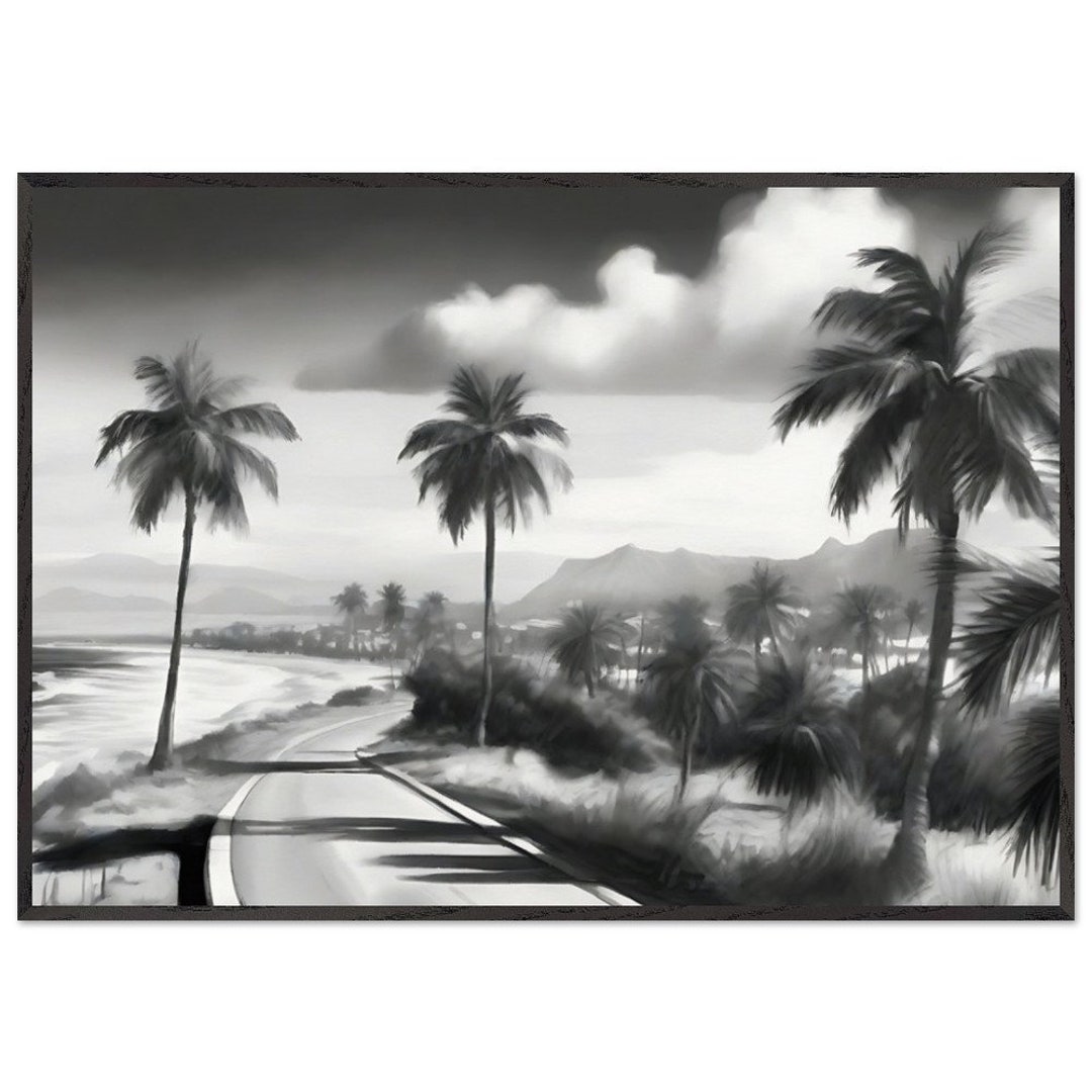 Fine Art Print of Bermuda Coastline Framed Bermuda Watercolor Art Print ...