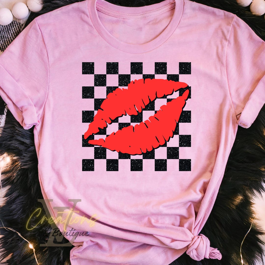 Checker Lips Png - Etsy