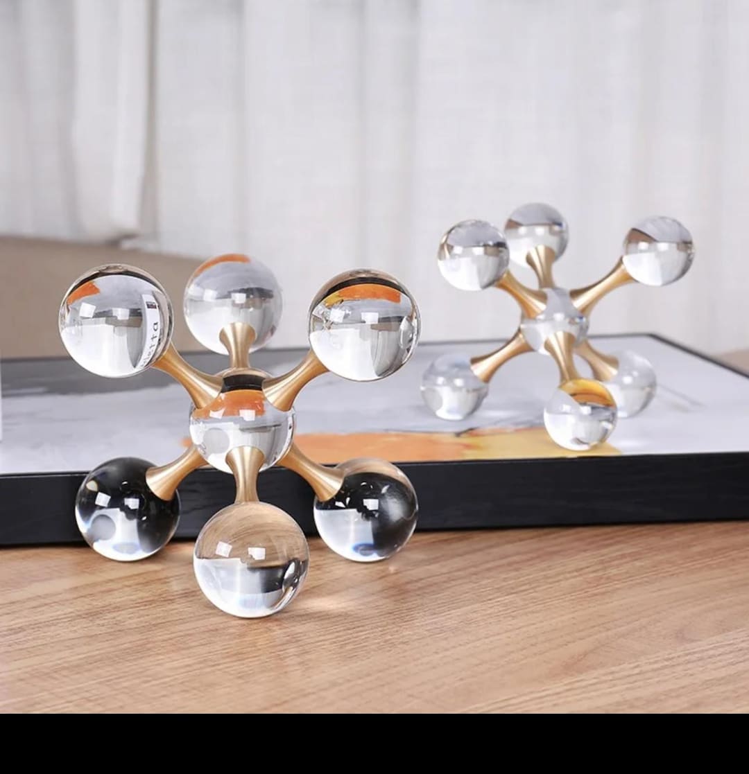 Modern Crystal Molecular Ornament: Desktop Decor - Etsy