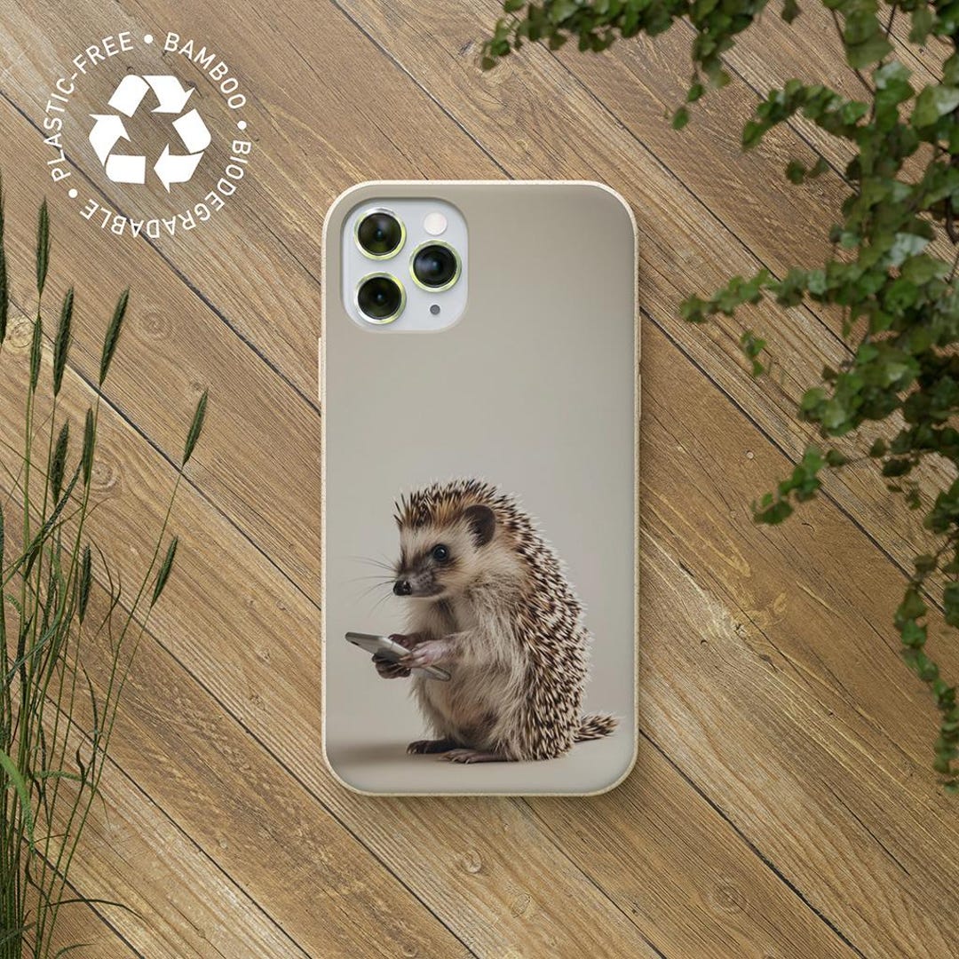 Eco-friendly Biodegradable Plastic-free Hedgehog Phone Case Made From ...