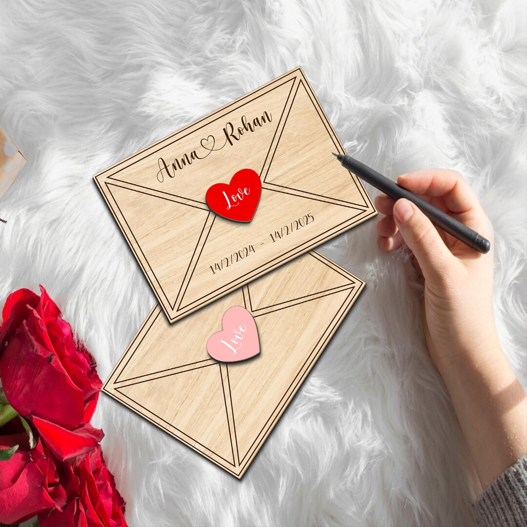 Custom Valentines Day Love Letters, Valentines Day Mini Envelopes, Mini ...