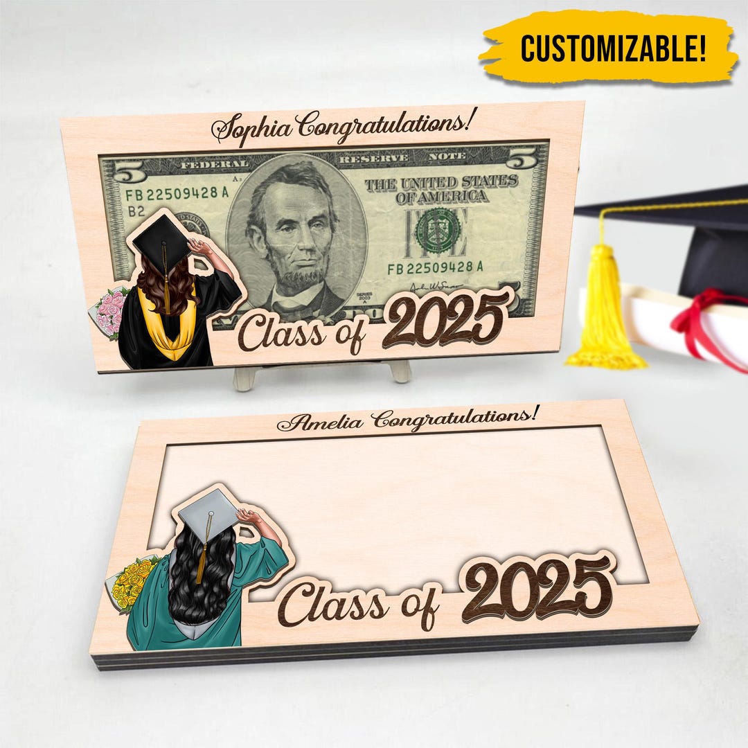 Personalized Graduation Money Holder 2025, Custom Class of 2025 With ...