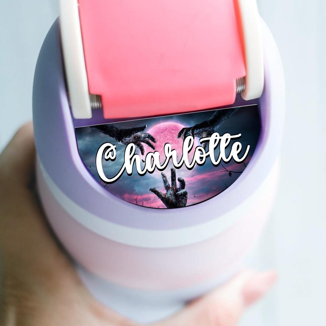 Halloween Owala Reusable Adhesive Name Plate Owala Topper 16 Oz 24 Oz ...