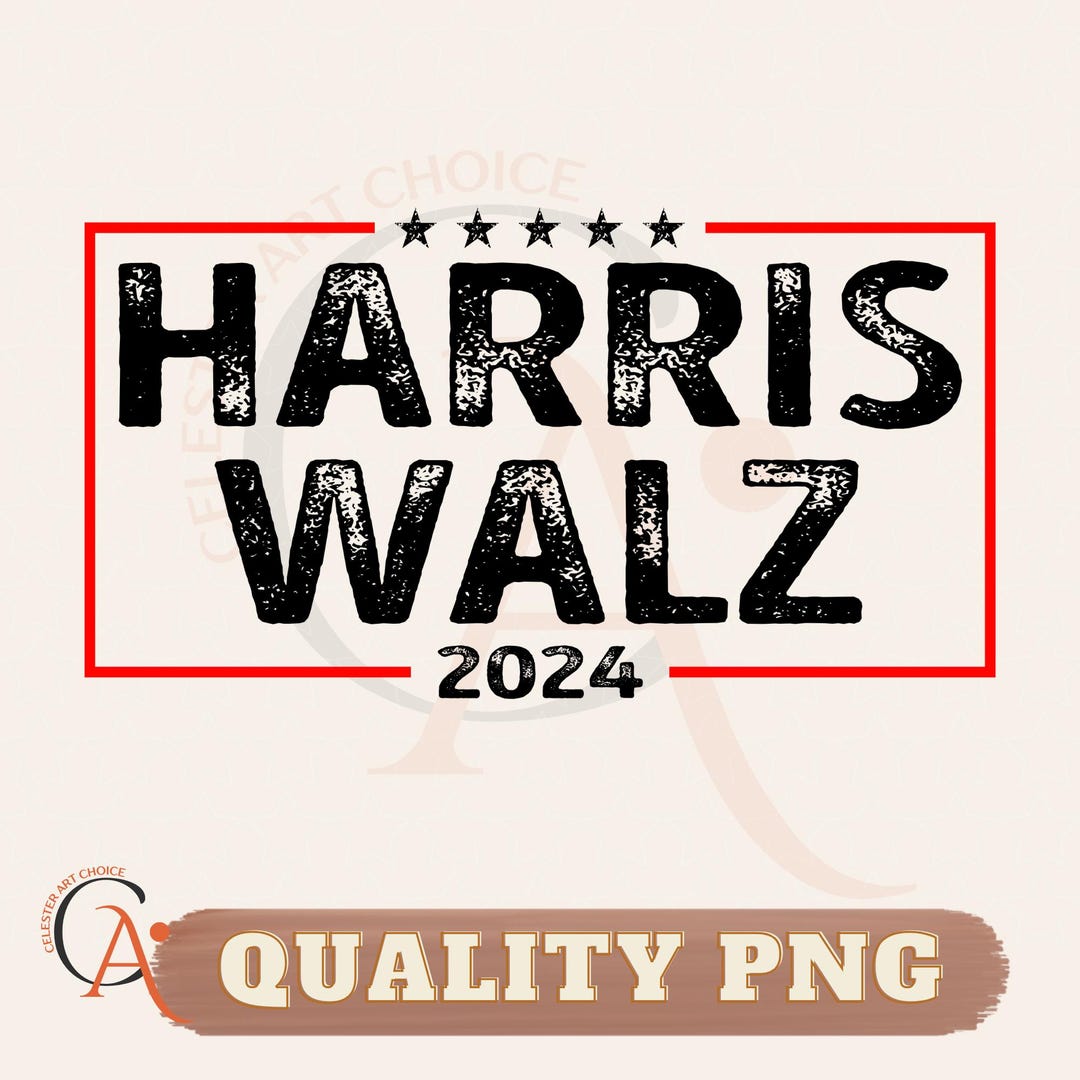 Harris Walz PNG, Kamala Harris PNG, Harris Walz 2024 Png, Harris Walz ...