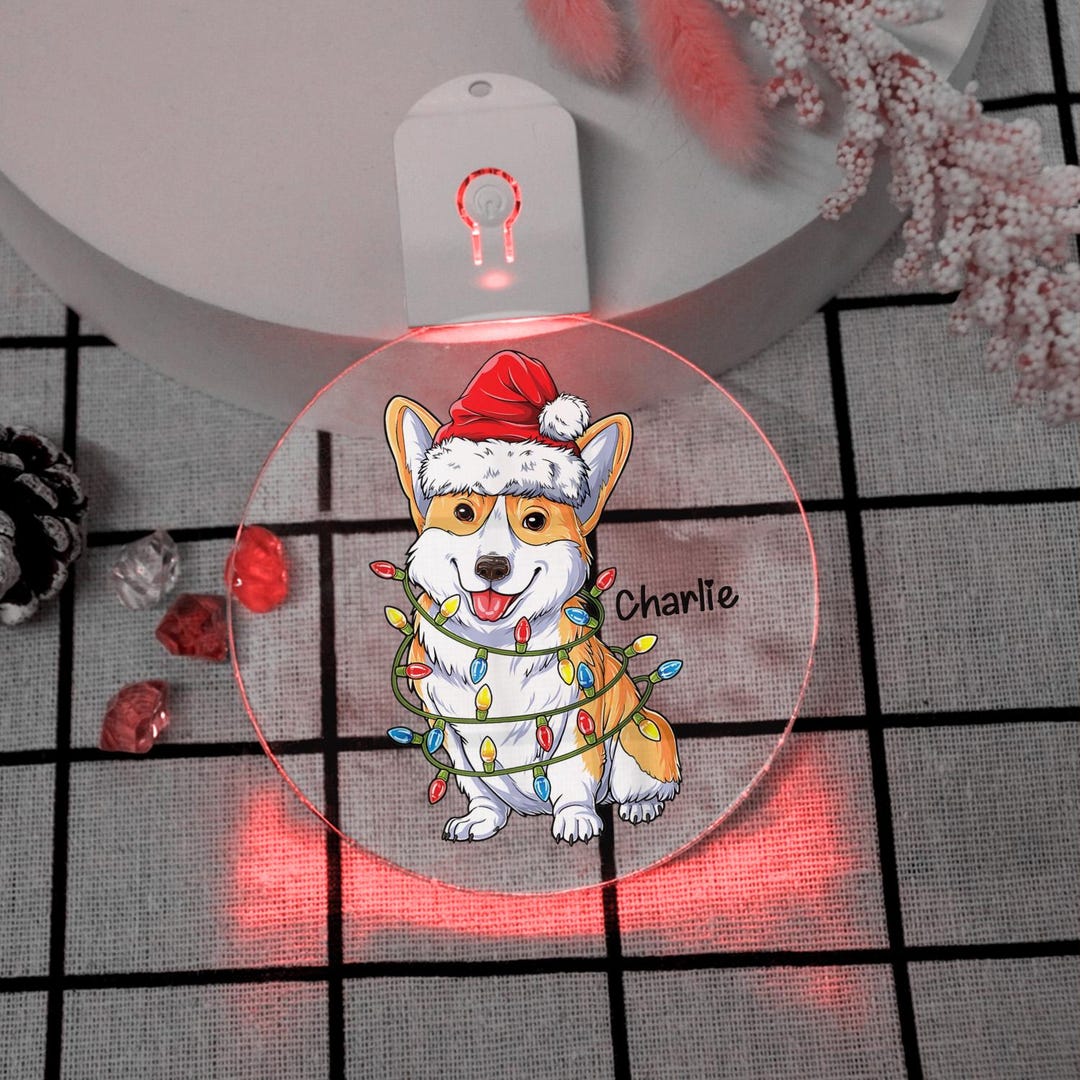 Corgi Neon Sign, Corgi Led Sign, Corgi Dog Led Light, Corgi Dog Neon ...