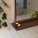 Low Profile Walnut Floating Shelf for Standing Mirrors, Art Prints ...