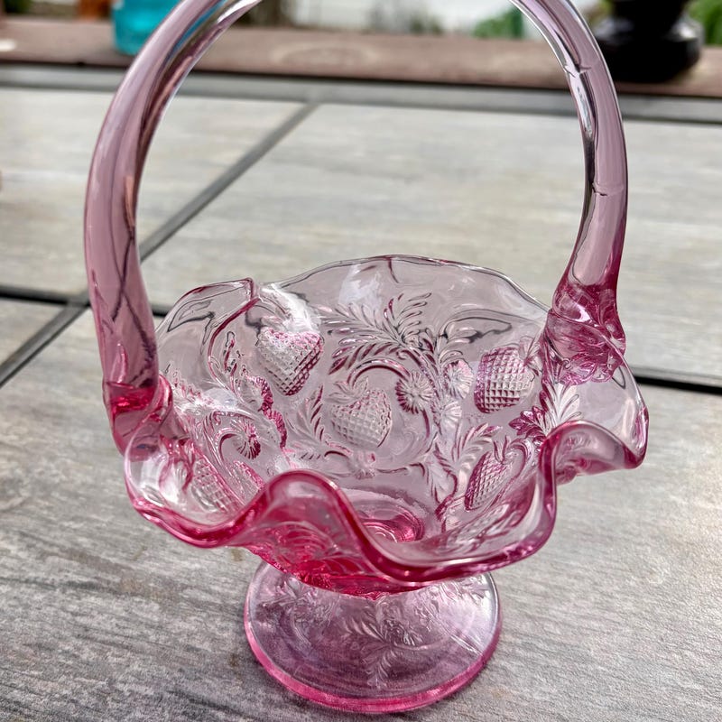 Fenton Glass Bridal Baskets - Etsy