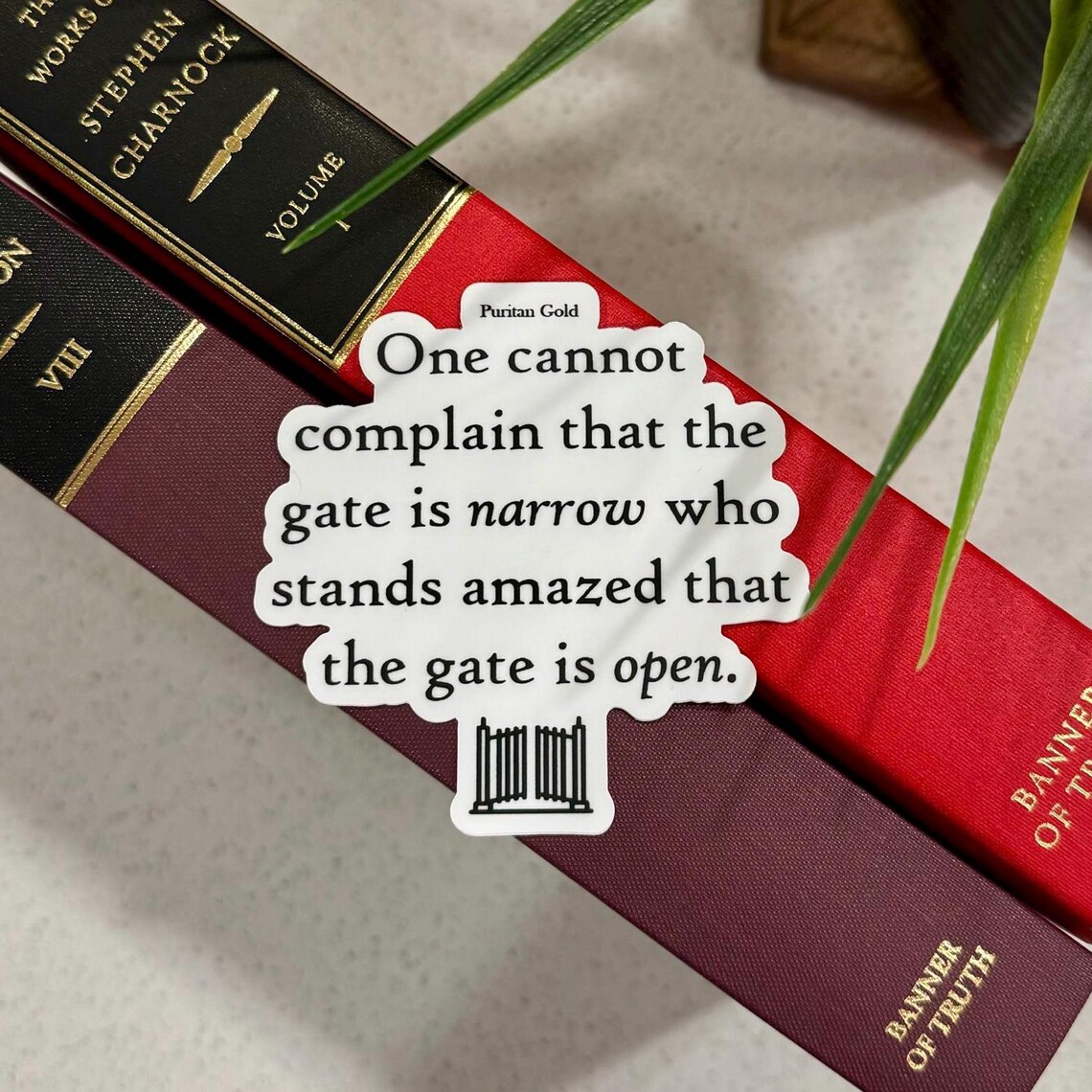 Narrow Gate Vinyl Sticker - Etsy