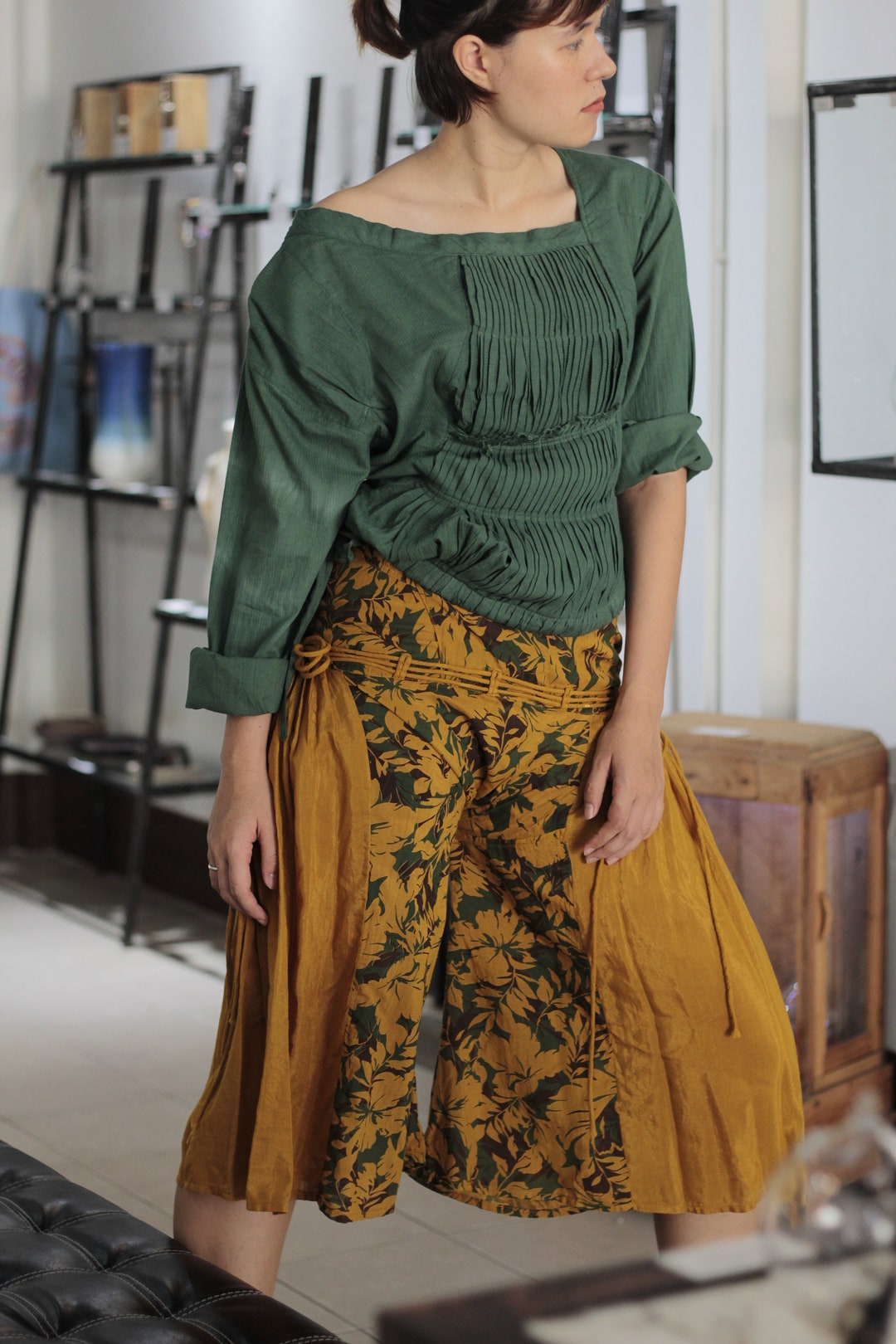 Pants/wrap Capris Pants....mix Silk S-L All Colours - Etsy