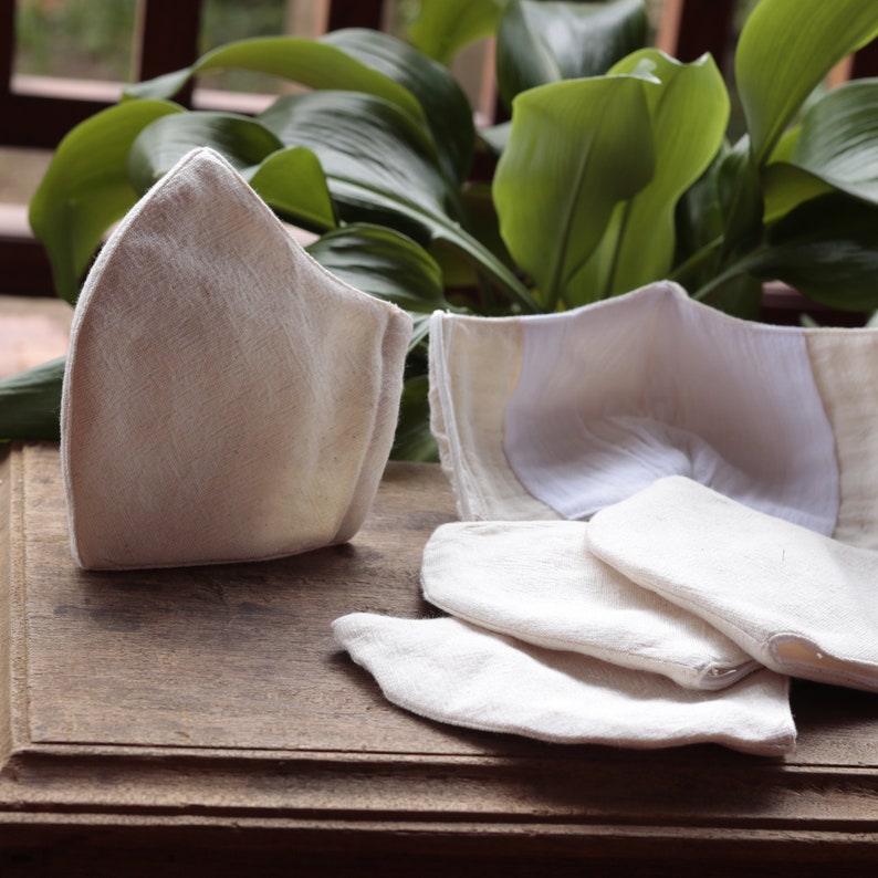 5 Pieces in One Pack Mask With Filter Pocket Masks 100% Cotton - Etsy