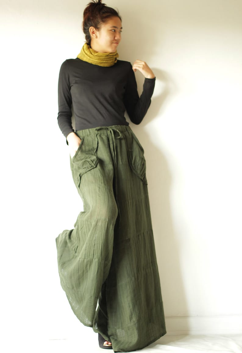 Pants /linen/cotton Brand Long Pants Wide Leg Pants 1413 - Etsy