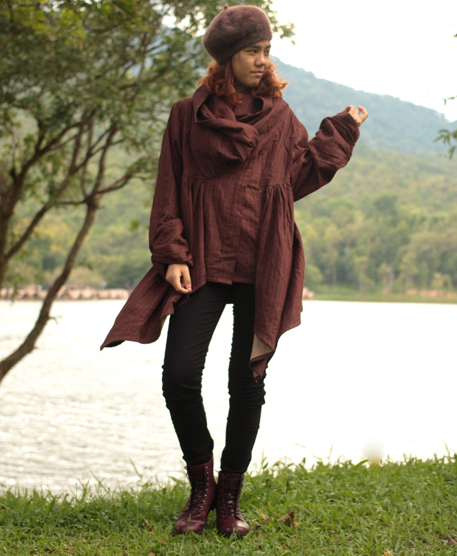 2 Layers Thick Tunic / Jacket for Autumn & Winter 426 Linen | Etsy