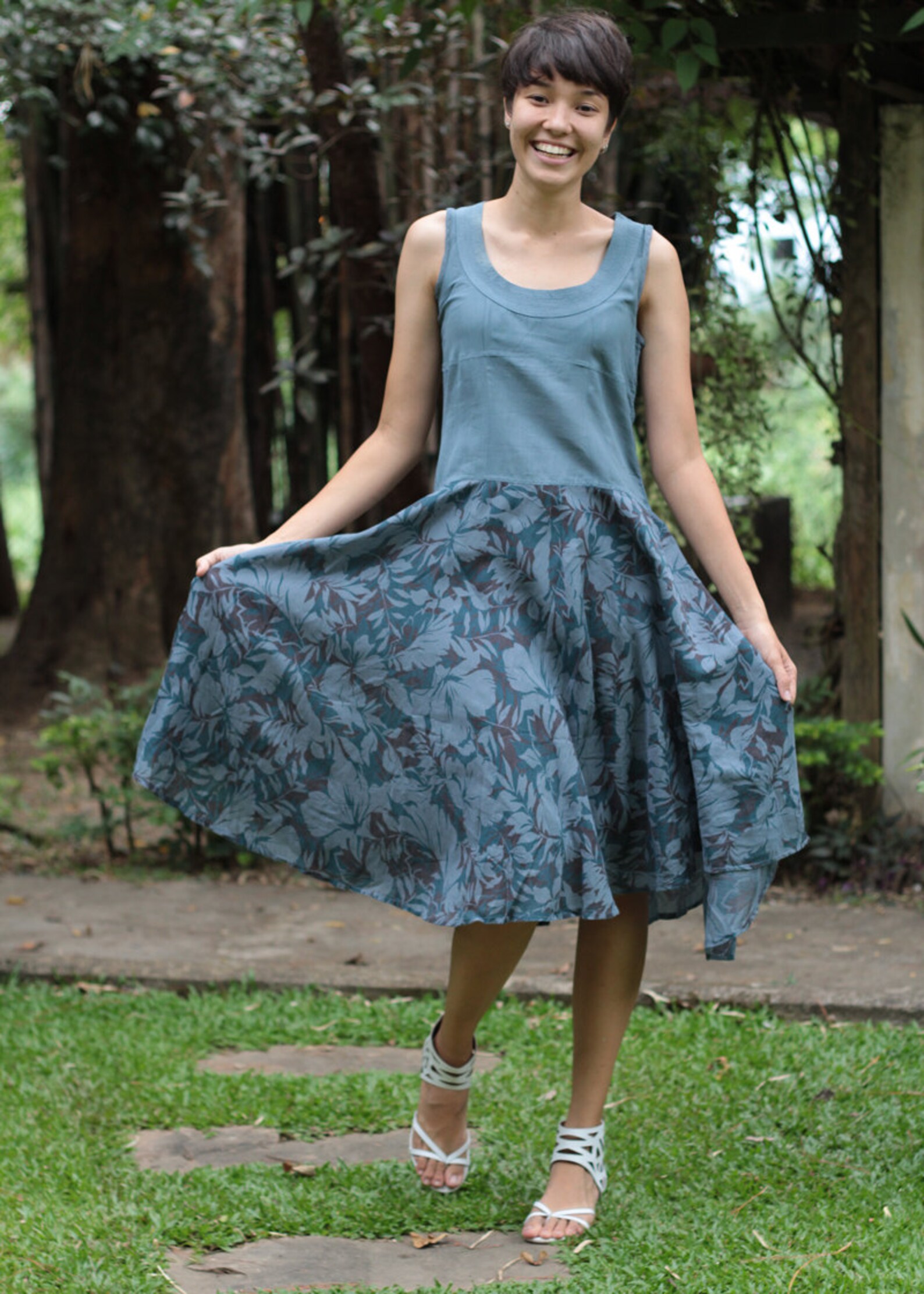 My Lady...olive Green Floral MLXL - Etsy