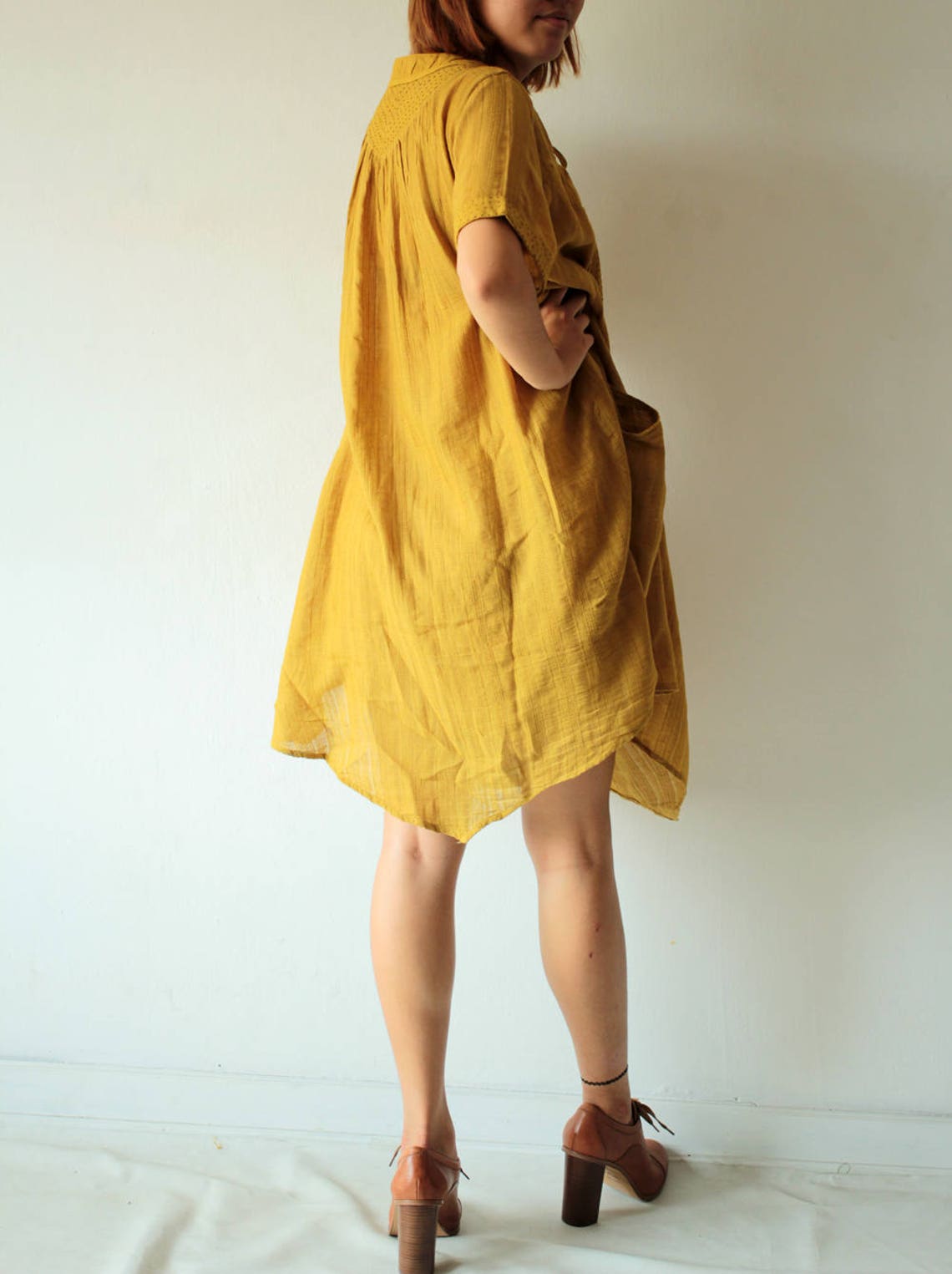 Tunic Dress Linen/ Cotton Plus Size MLXL - Etsy