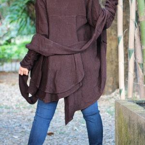 Jacket/love Loop... Thick Cotton for Winter / Versatile Jacket/ Scarf ...