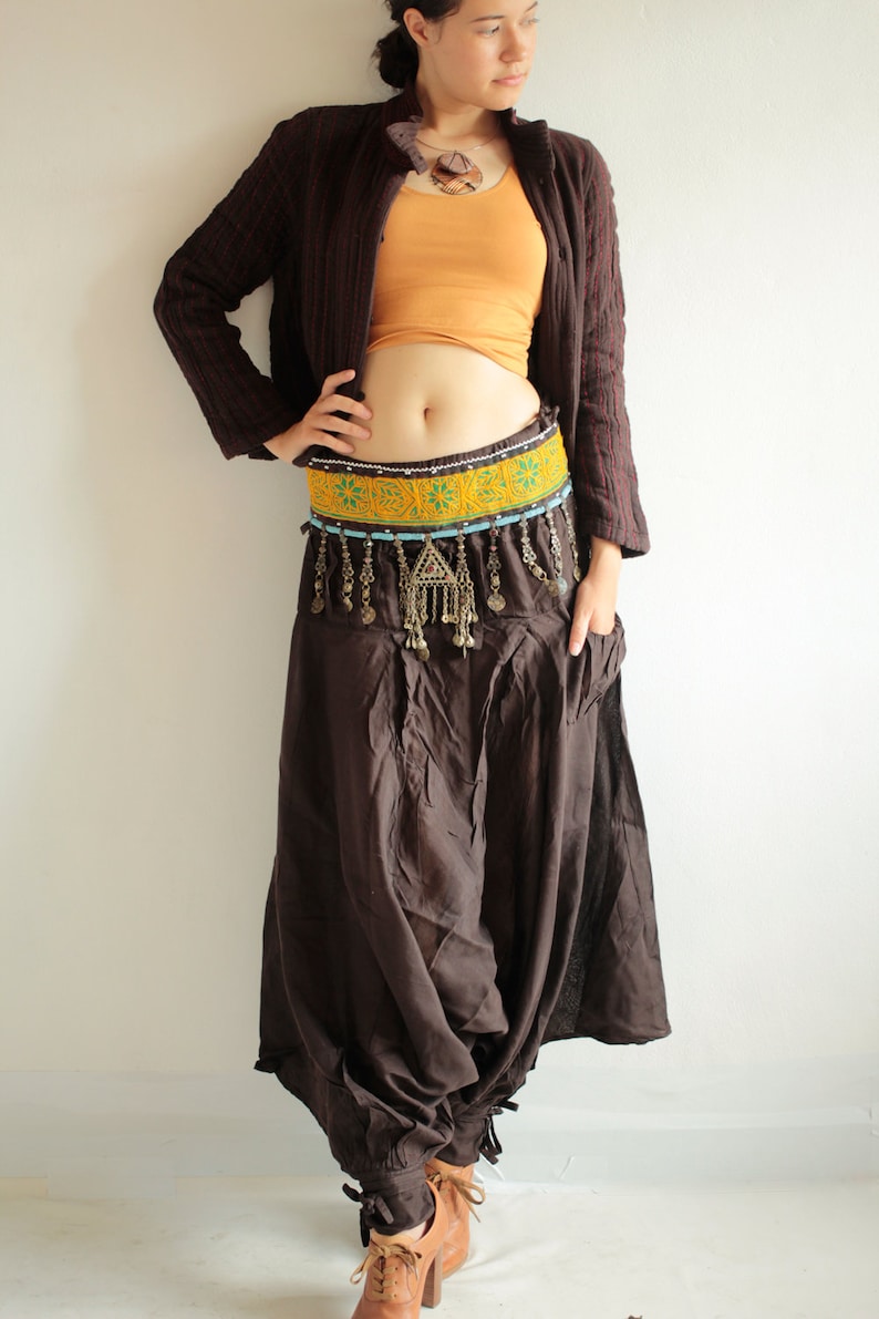 Pants/Harem pants shirring smock 266 harem pant/hippie | Etsy