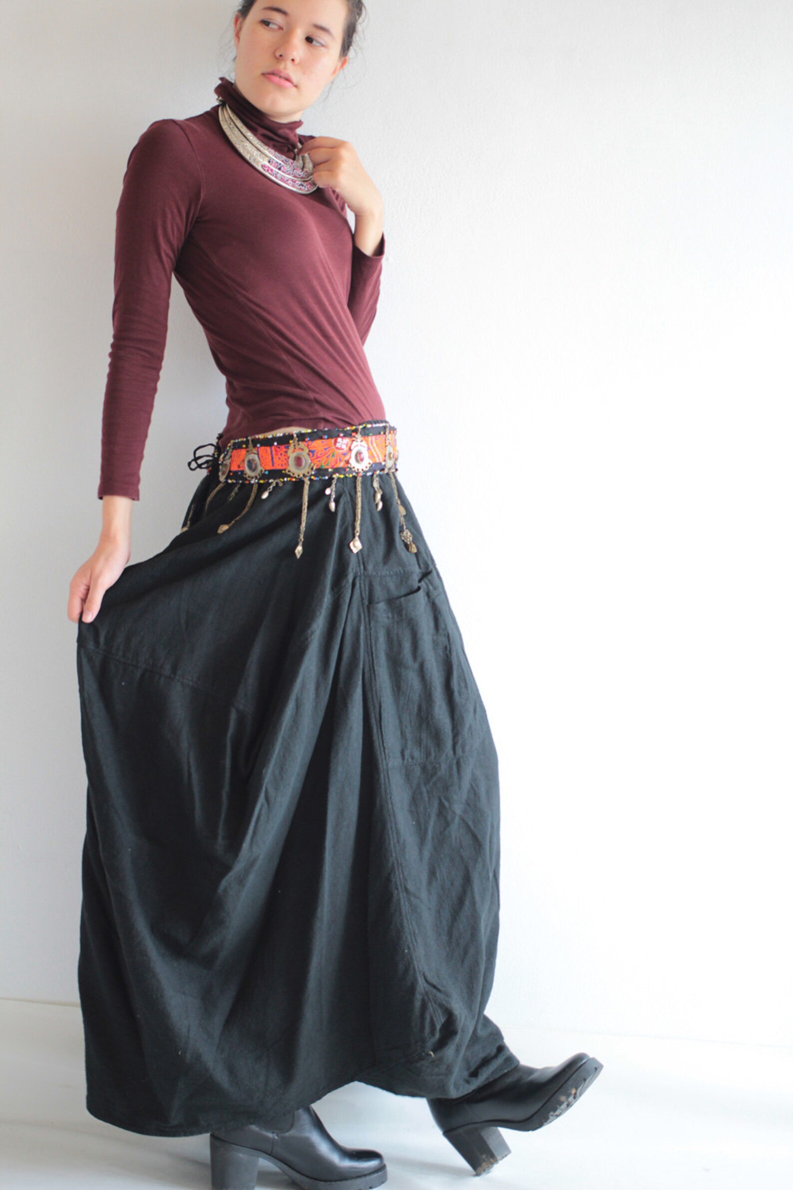 Funky Skirt...100% Hemp ML 331 - Etsy