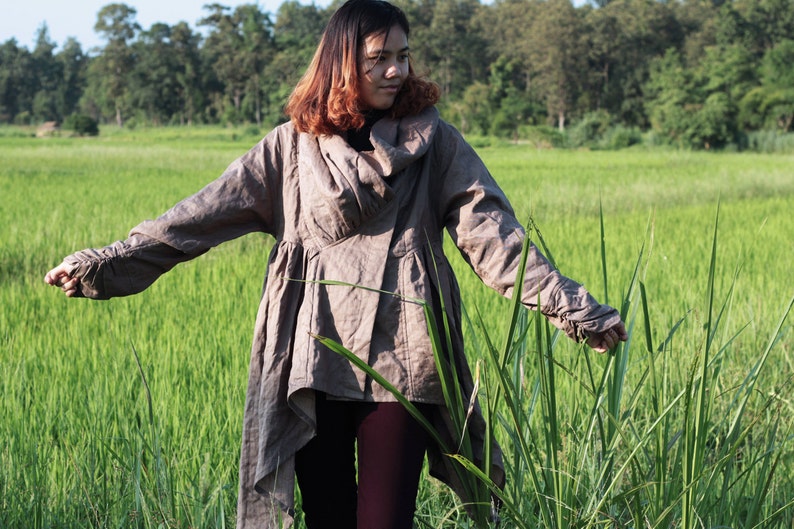 2 Layers Thick Tunic / Jacket for Autumn & Winter 426 Linen - Etsy