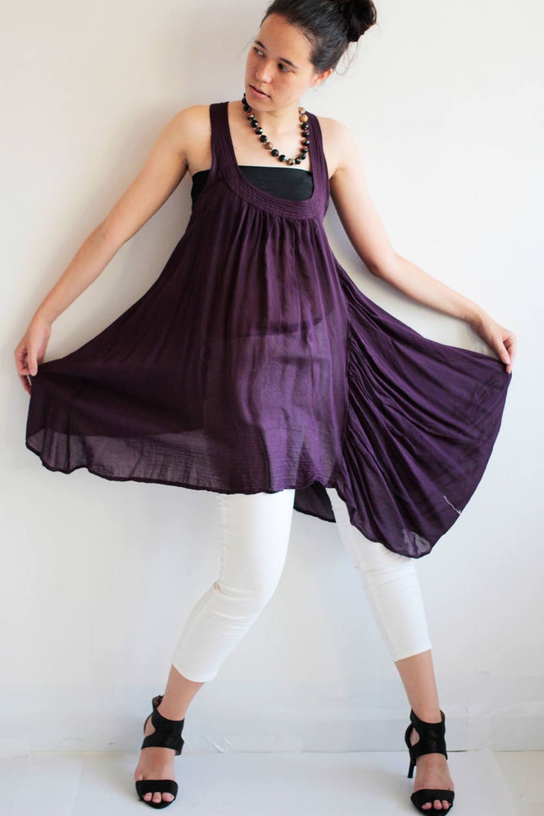 Mini Sun Dress /summer Dress /tunic Blouse S-L 1174 - Etsy