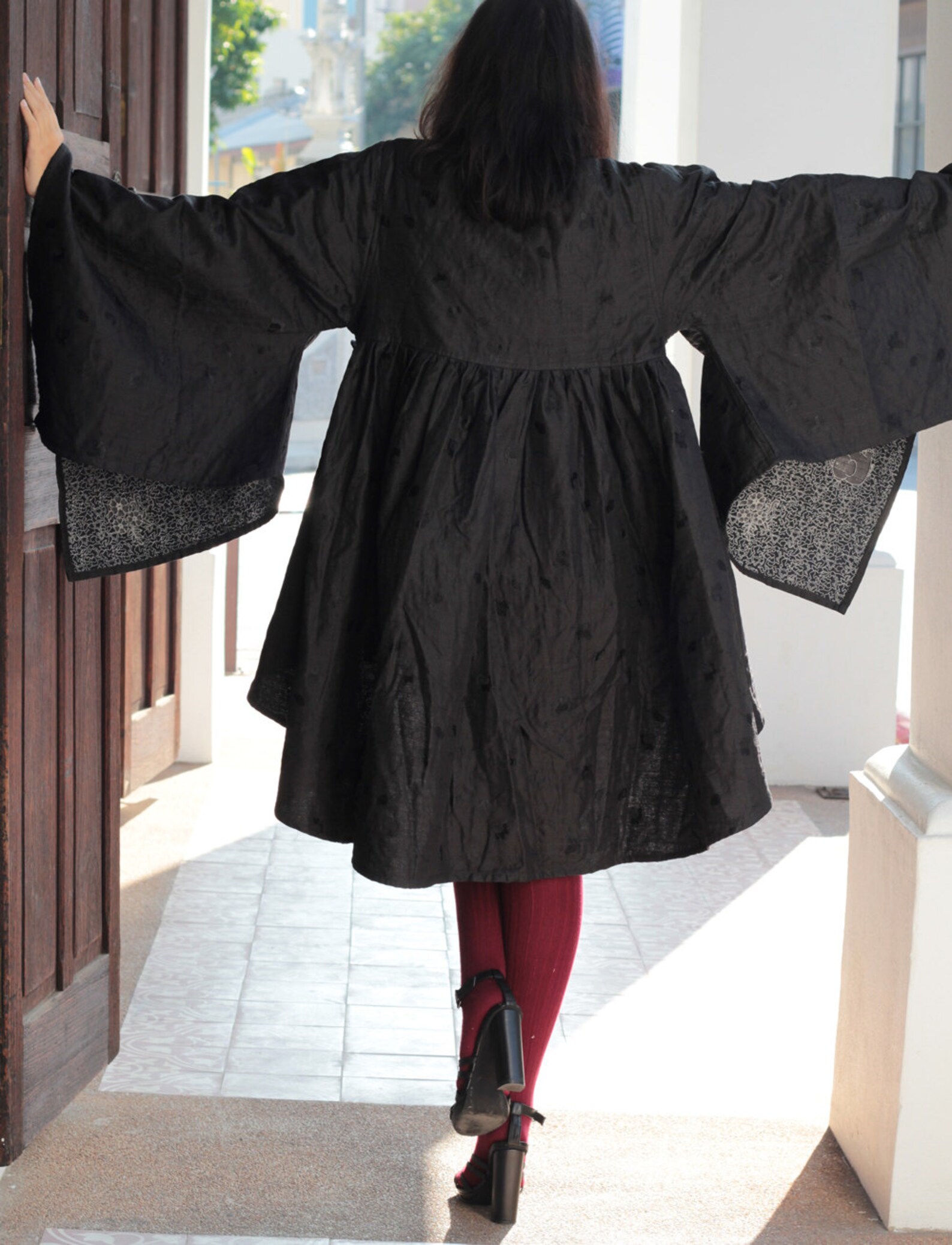 Winter Blouse Japanese Style 2 Layers Linen Hand Stitches / | Etsy