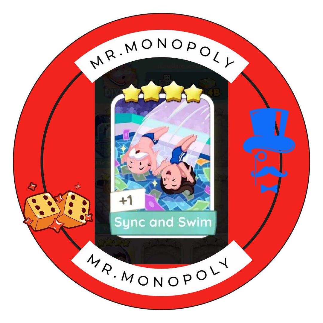 SYNC AND SWIM Monopoly Go Stickers - Etsy