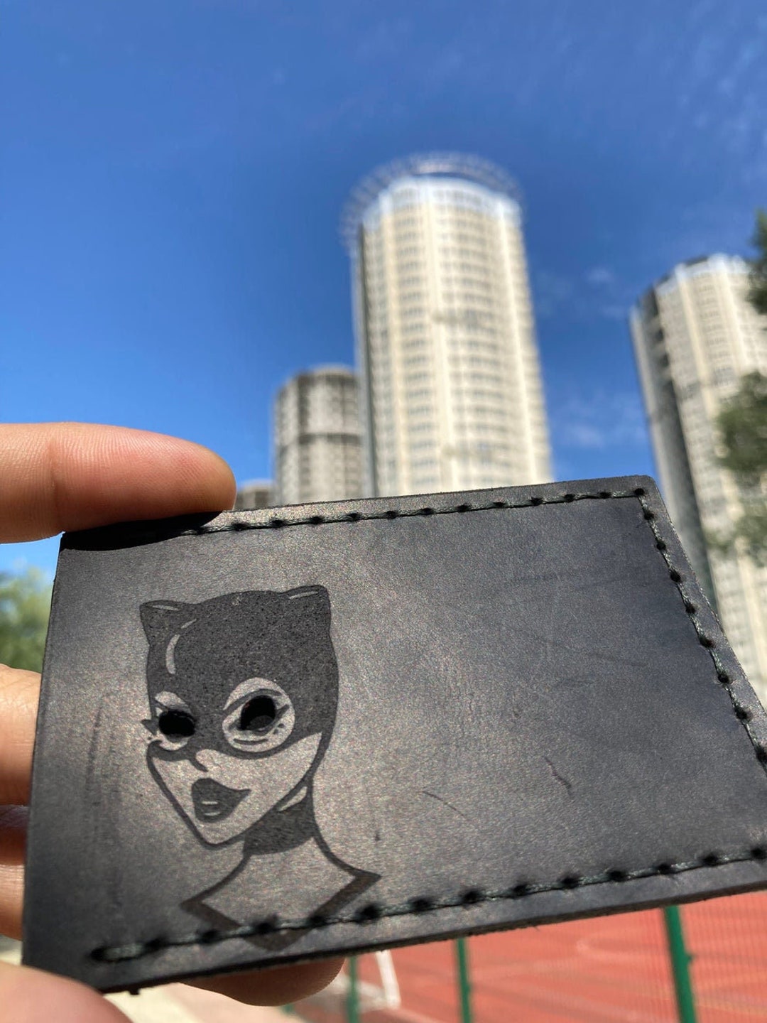 Cat ID Card Cover - Etsy