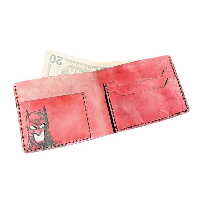 Bat Man Id Wallet - Etsy