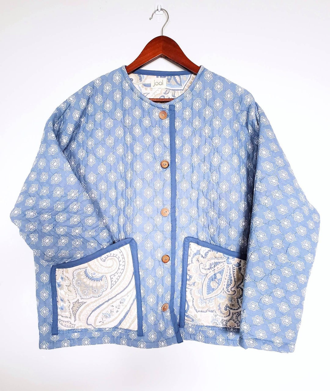 Quilted Jacket. Handmade Jacket. Floral Jacket. Upcycled Quilt. Vintage ...