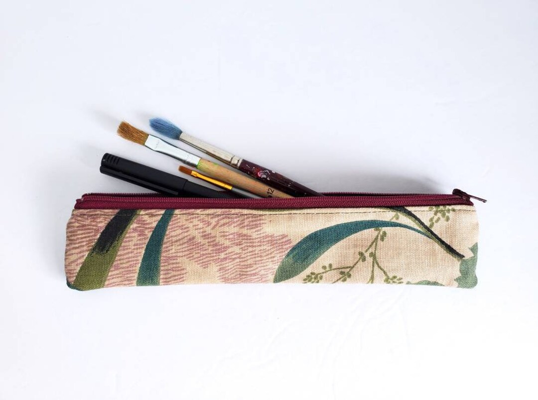 Artist's Case. Zero Waste. Upcycled Pouch. Pencilcase. Floral Pouch ...
