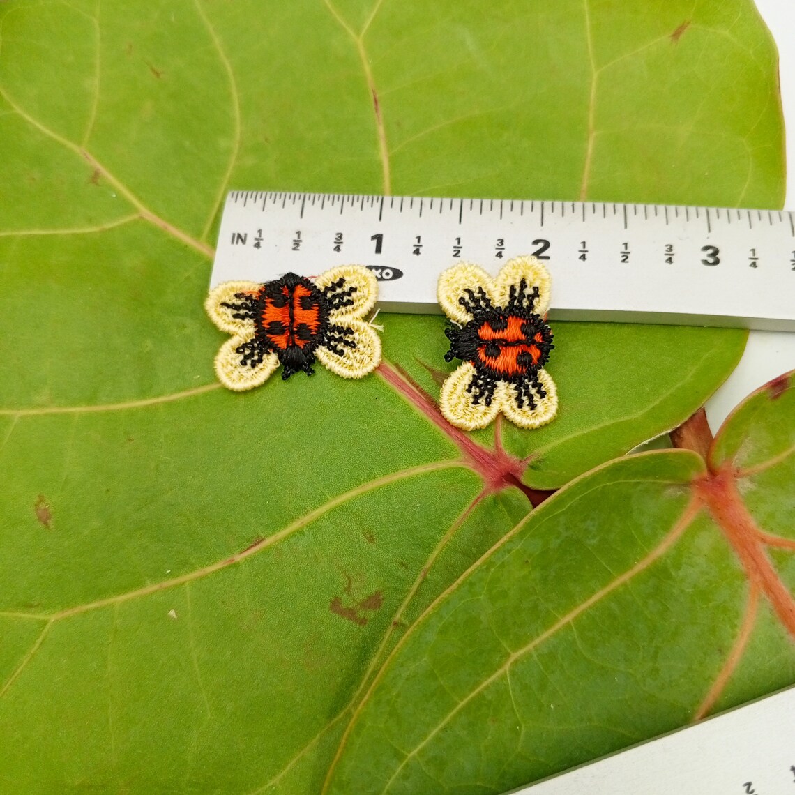Vintage Flying Ladybug Applique Unique Embroidery Patches 1970s Vintage ...