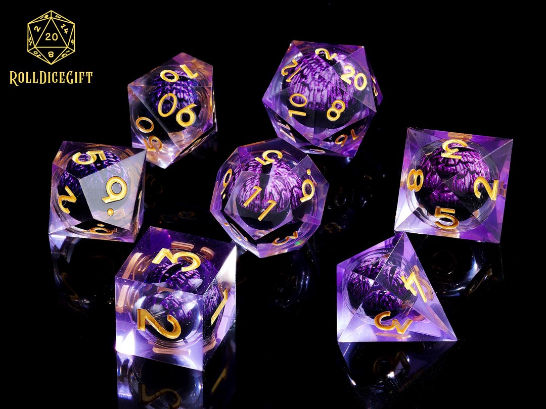 Dragon Eye Liquid Core Dnd Dice Set for Role Playing Gamesbeholder's ...