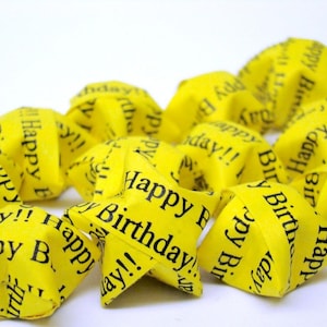 100 Origami Lucky Stars Happy Birthday You Pick the Colors - Etsy